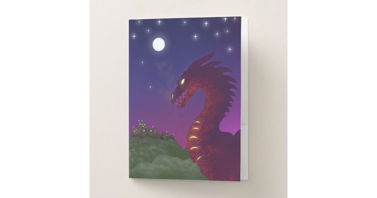 Medieval Dragon Pocket Folder | Zazzle