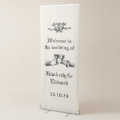 Medieval engraving Wedding Welcome Sign | Zazzle