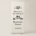 Medieval engraving Wedding Welcome Sign | Zazzle