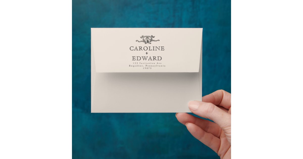 Medieval Fantasy Dragons Wedding Envelope | Zazzle