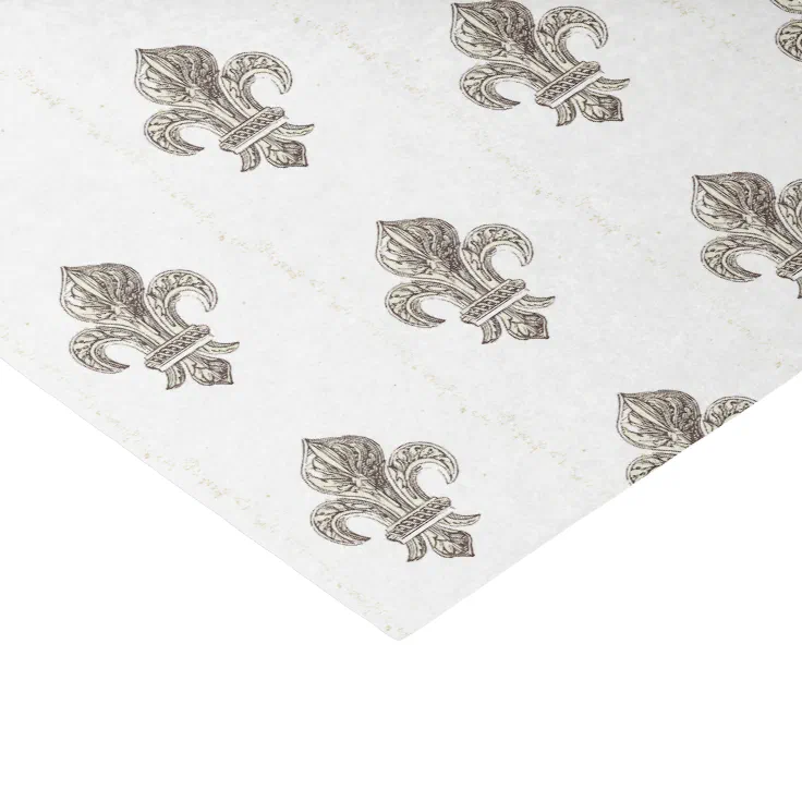 Medieval French Fleur de Lis Tissue Paper | Zazzle