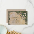 Medieval Garden Romance Wedding Thank You Card | Zazzle