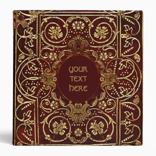 Medieval Gilded Book Cover Binder | Zazzle