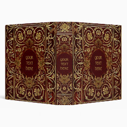 Medieval Gilded Book Cover Binder | Zazzle