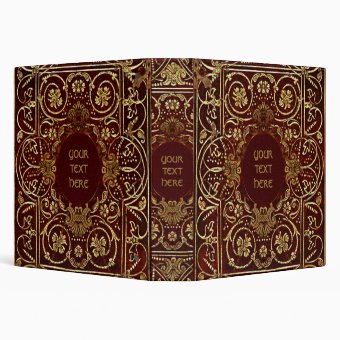 Medieval Gilded Book Cover Binder | Zazzle
