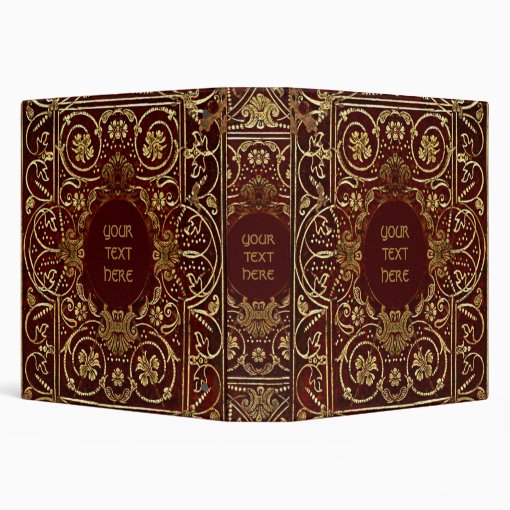 Medieval Gilded Book Cover Binder | Zazzle