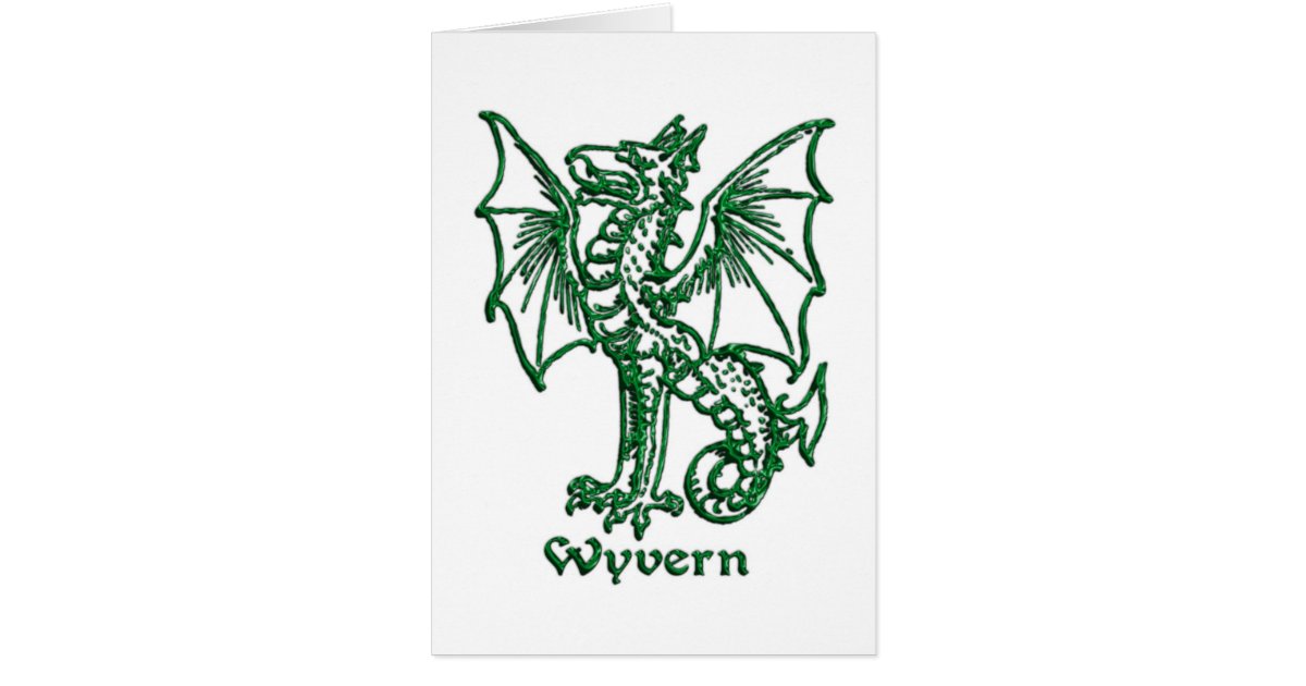 Medieval heraldry -Wyvern | Zazzle