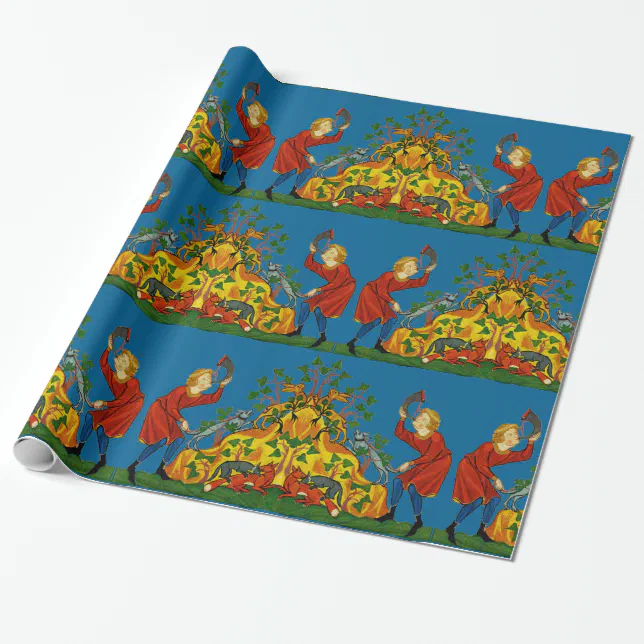 Medieval Hunting Wrapping Paper | Zazzle