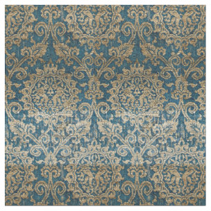 Medieval Italian Griffons in Grapevine Pattern Fabric | Zazzle