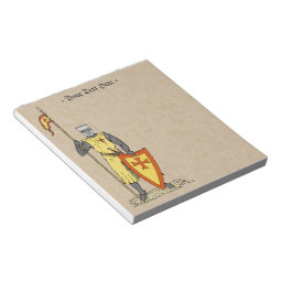 Medieval Knight Early 13th Century Notepad | Zazzle