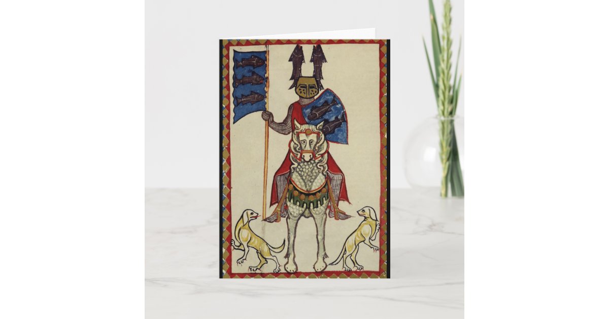 Medieval Knight Facing Forward Card | Zazzle