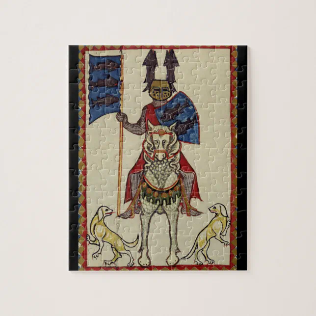 Medieval Knight Facing Forward Jigsaw Puzzle | Zazzle