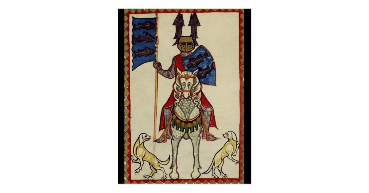 Medieval Knight Facing Forward Postcard | Zazzle.com