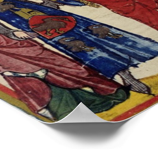 Medieval Knight With Goose On His Head Poster | Zazzle