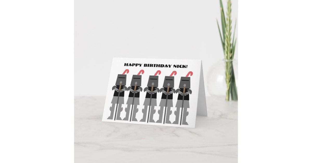Medieval Knights Birthday Card | Zazzle