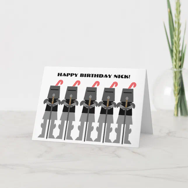 Medieval Knights Birthday Card | Zazzle