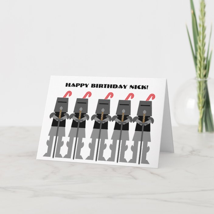 Medieval Knights Birthday Card | Zazzle.com