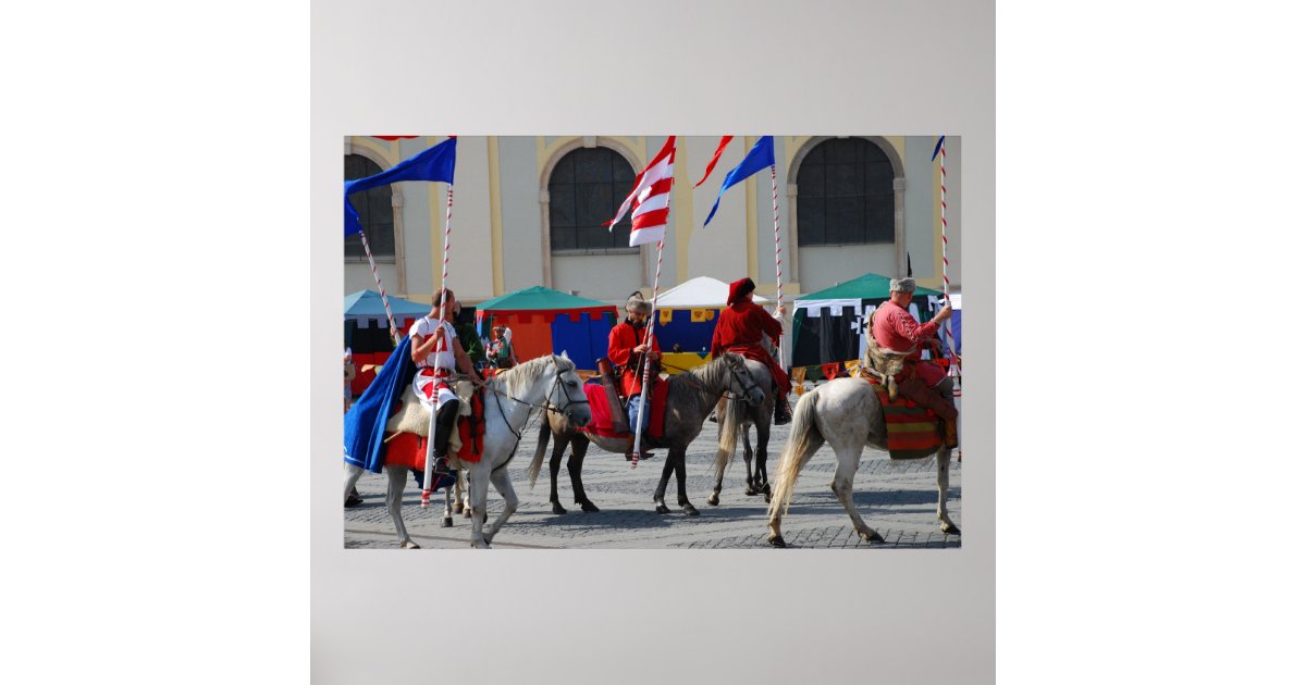Medieval knights parade poster | Zazzle