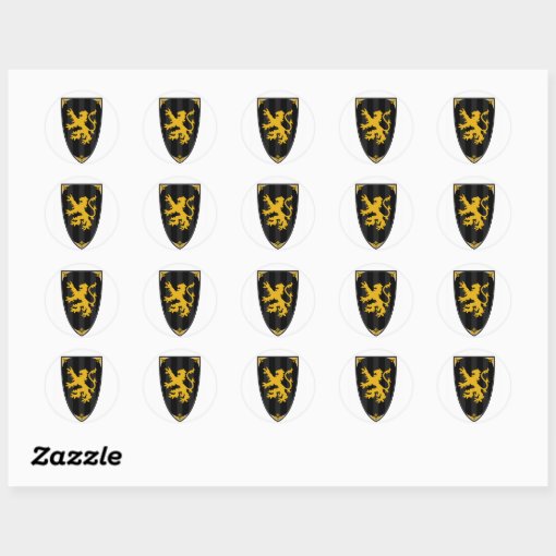 Medieval Knights Shield Sticker | Zazzle