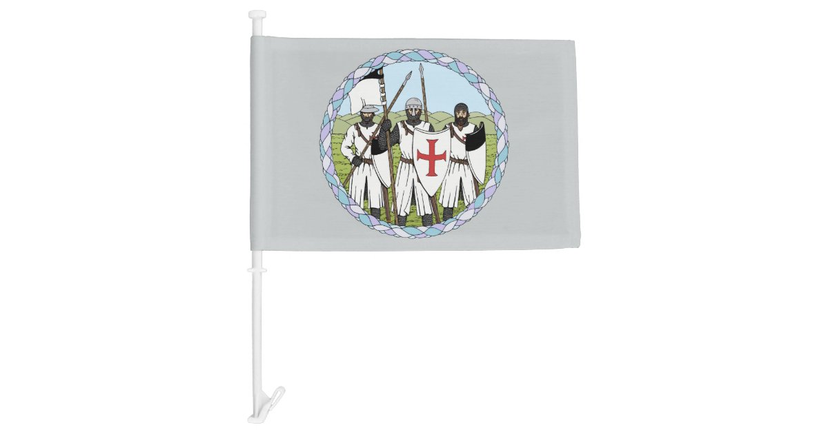 Medieval Knights Templar Car Flag | Zazzle