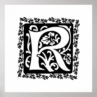 Medieval Letters Art & Framed Artwork | Zazzle