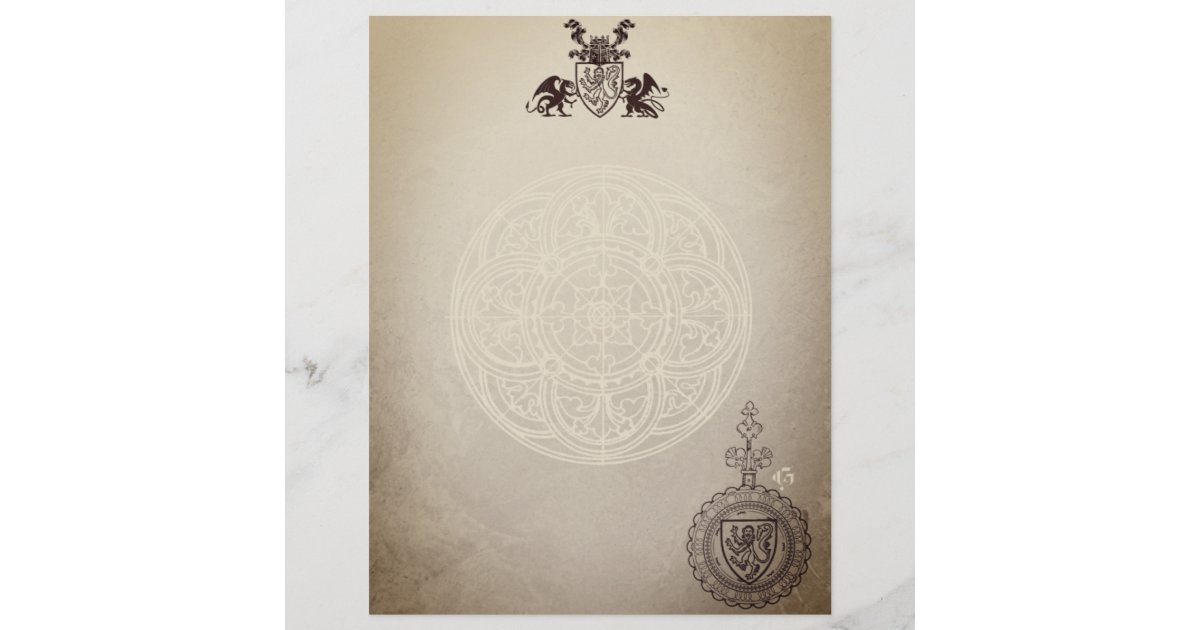 Medieval Letterhead | Zazzle