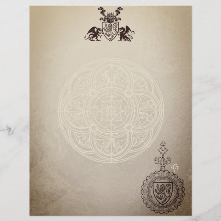 Medieval Letterhead | Zazzle