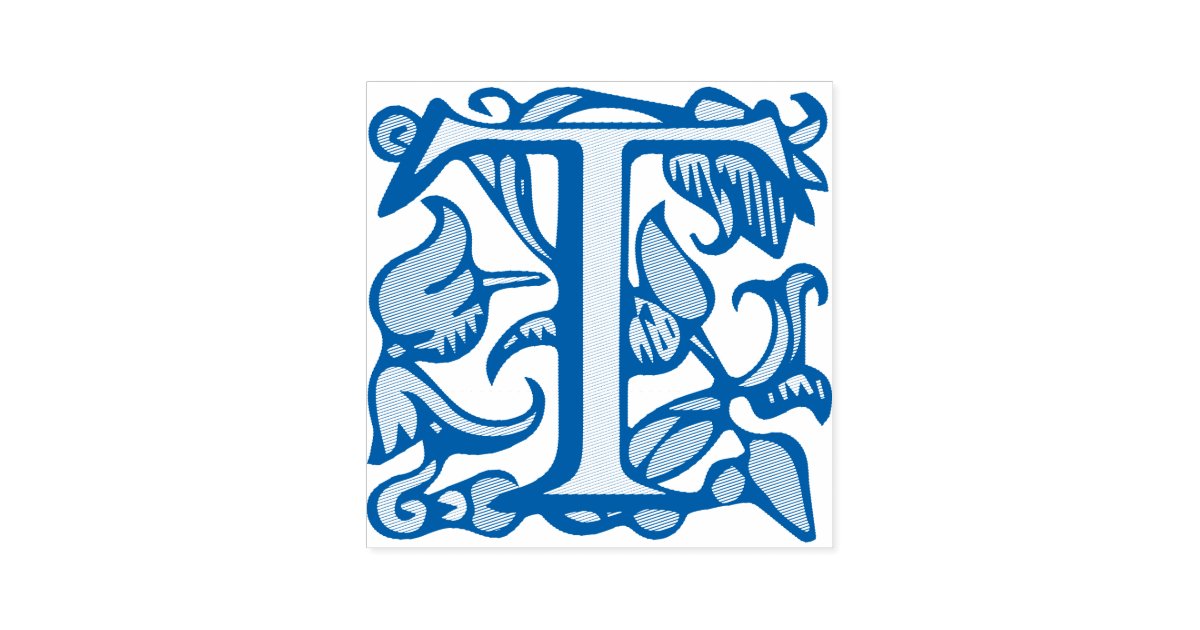 Medieval Manuscript Letter T Self-inking Stamp | Zazzle