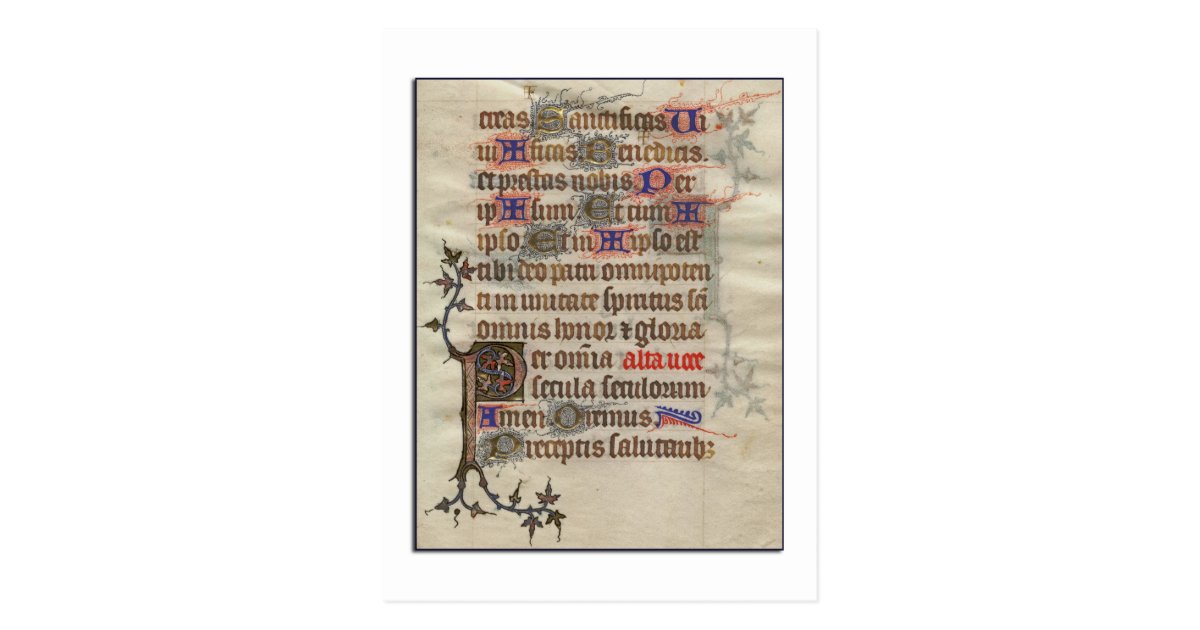 Medieval Parchment Postcard | Zazzle.com