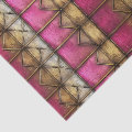 MEDIEVAL PINK GOTHIC WOOD METAL DECOUPAGE TISSUE PAPER | Zazzle