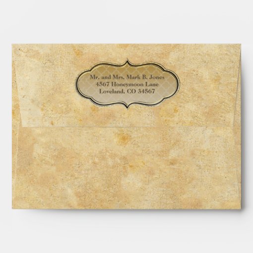 Medieval Renaissance Faux Parchment Wedding Envelope | Zazzle