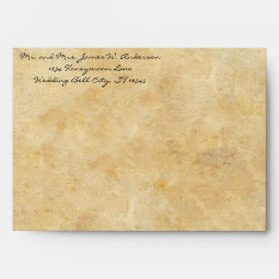 Medieval Renaissance Faux Parchment Wedding Envelope | Zazzle