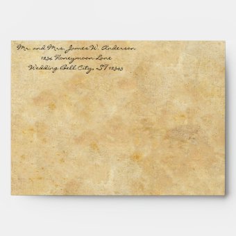 Medieval Renaissance Faux Parchment Wedding Envelope | Zazzle