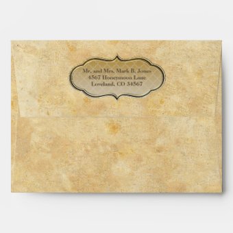 Medieval Renaissance Faux Parchment Wedding Envelope | Zazzle