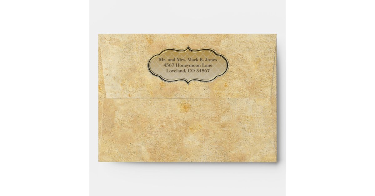 Medieval Renaissance Faux Parchment Wedding Envelope | Zazzle