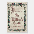Medieval Renaissance Foam Board Welcome Sign | Zazzle