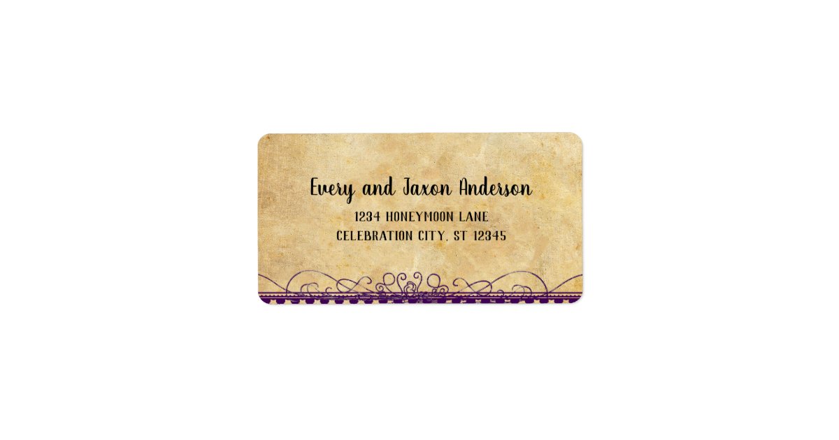 Medieval Renaissance Plum Large Shipping Labels | Zazzle.com