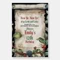 Medieval Renaissance Scroll Birthday Welcome Sign | Zazzle
