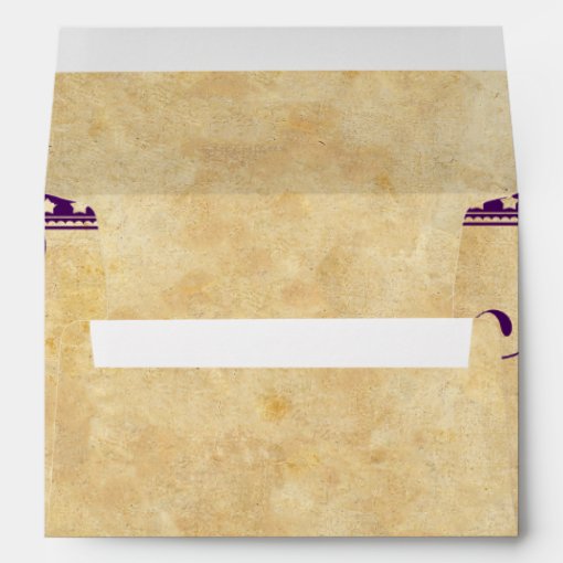 Medieval Renaissance Ultra Violet Purple Wedding Envelope | Zazzle