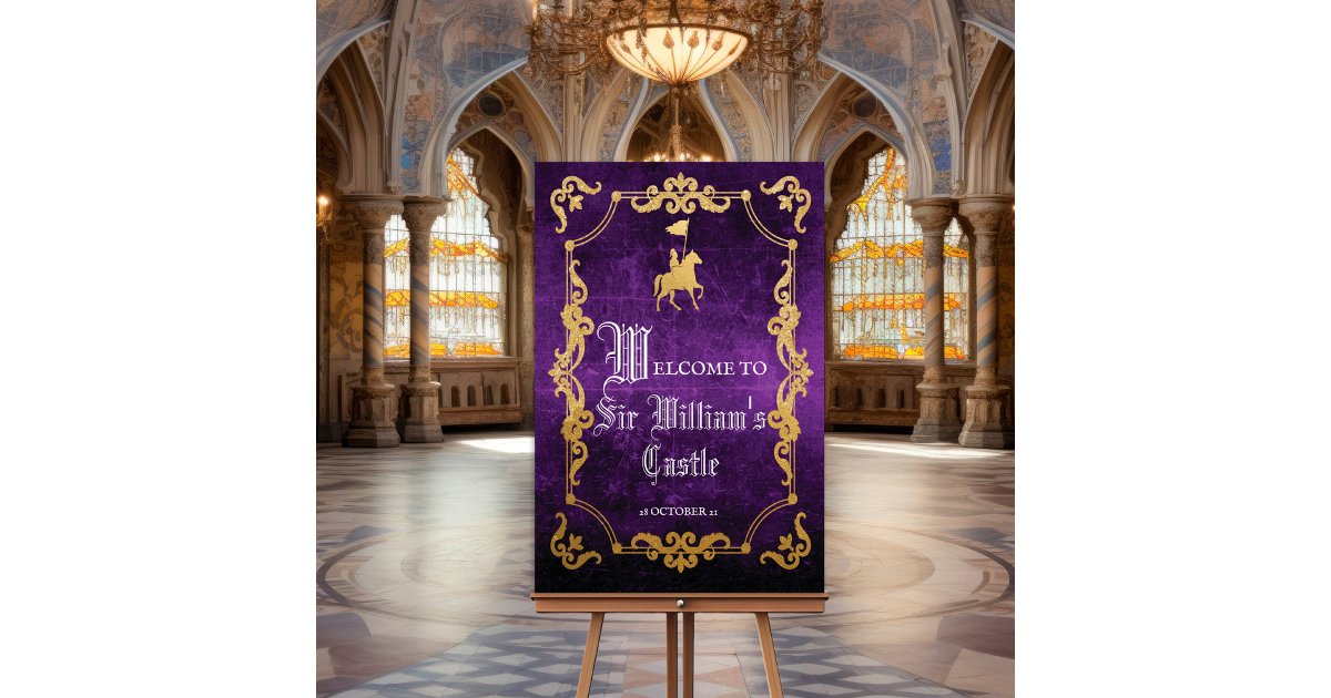 Medieval Renaissance Welcome Sign Poster | Zazzle