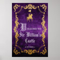 Medieval Renaissance Welcome Sign Poster | Zazzle