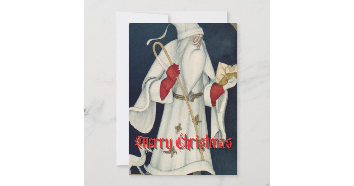 Medieval Santa Christmas Card | Zazzle