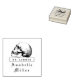 Medieval Script Gothic Skull Classy Ex Libris Book Rubber Stamp | Zazzle