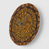 Medieval Seal of the Knights Templar Large Clock | Zazzle