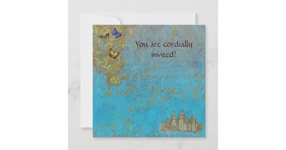 Medieval Storybook Castle Royal Invitation Card | Zazzle