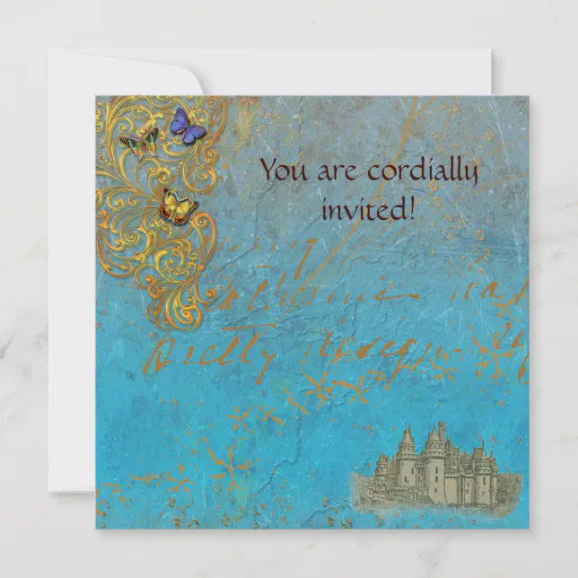 Medieval Storybook Castle Royal Invitation Card | Zazzle