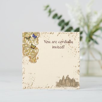 Medieval Storybook Castle Royal Invitation Card | Zazzle