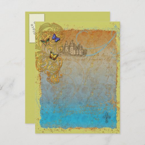 Medieval Storybook Fairy Tale Postcard Invitation | Zazzle