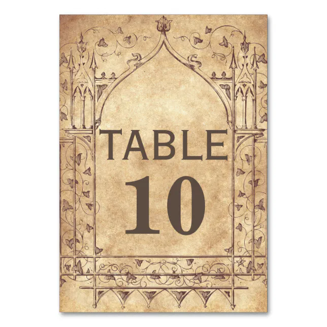 Medieval Table Card | Zazzle