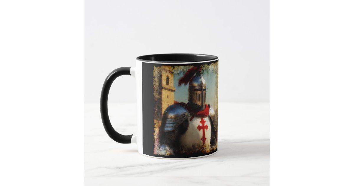 Medieval Templar Knight Mug | Zazzle